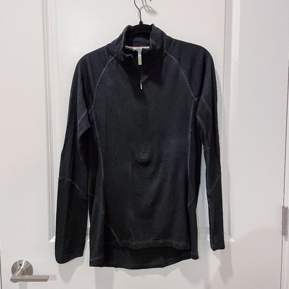 Smartwool | Tops | Smartwool Half Zip Merino Wool Top In Black | Poshmark